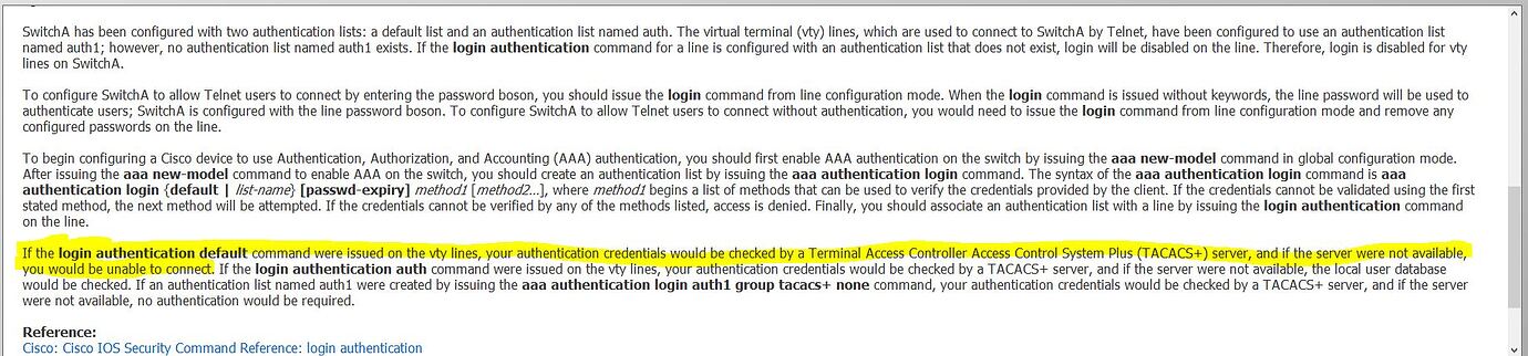 AAA Configuration on Cisco Switch - Lessons Discussion - NetworkLessons.com Community Forum
