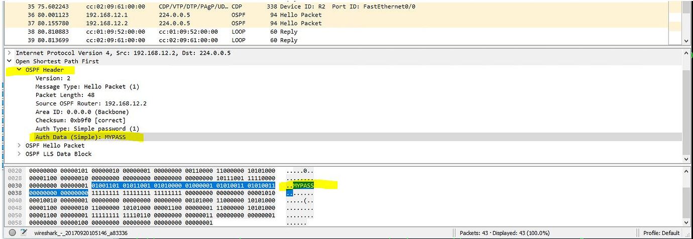 How to Configure OSPF MD5 Authentication - Lessons Discussion - NetworkLessons.com Community Forum