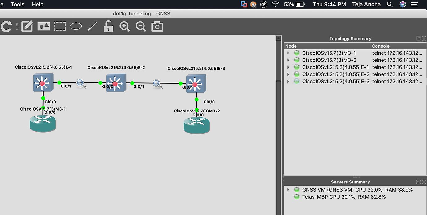 802.1Q Tunneling (Q-in-Q) Configuration Example - Lessons Discussion ...